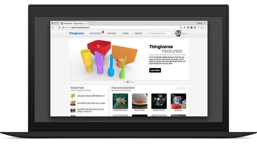 MakerBot 3D Printing Apps Thingiverse Mobile MakerBot Print